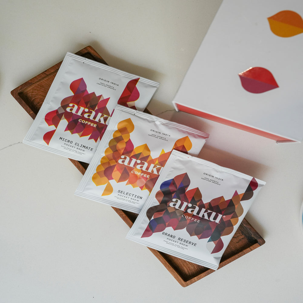 ARAKU Pocket Brew Collection | 100% Arabica Coffee (15 Pour Over Drip ...